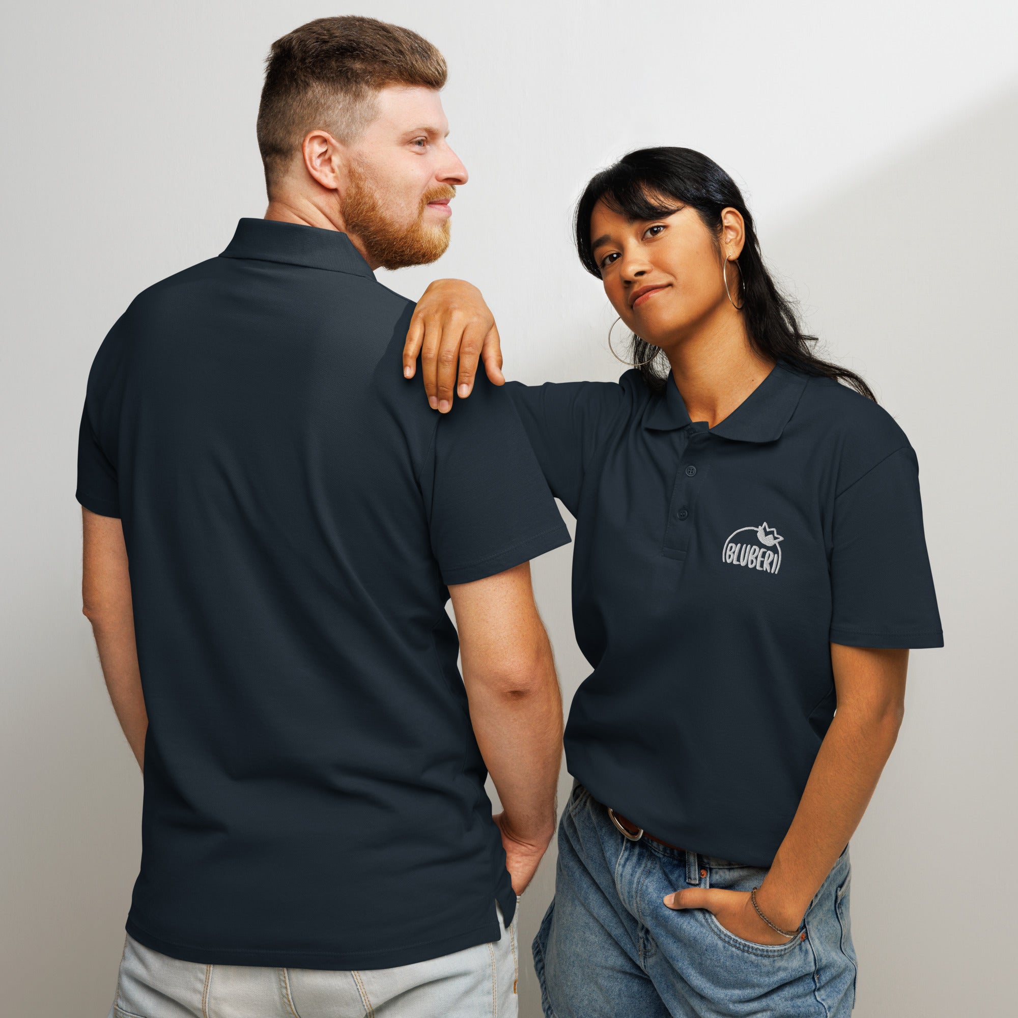 Bluberi Logo Unisex Premium Pique Polo Shirt – Bluberi Merch Store