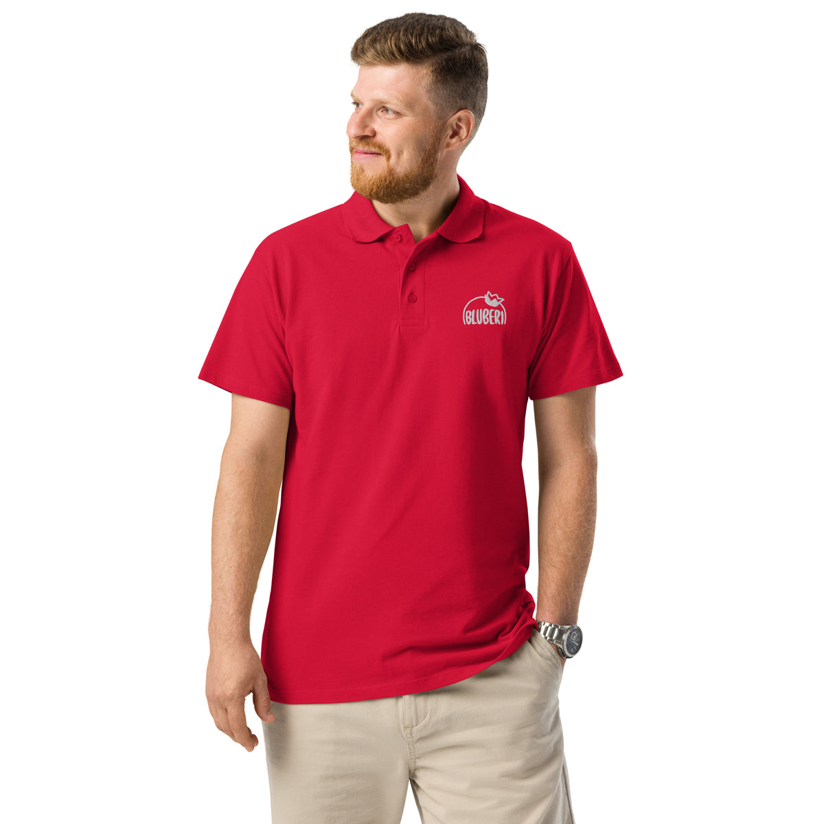 Bluberi Logo Unisex Premium Pique Polo Shirt – Bluberi Merch Store
