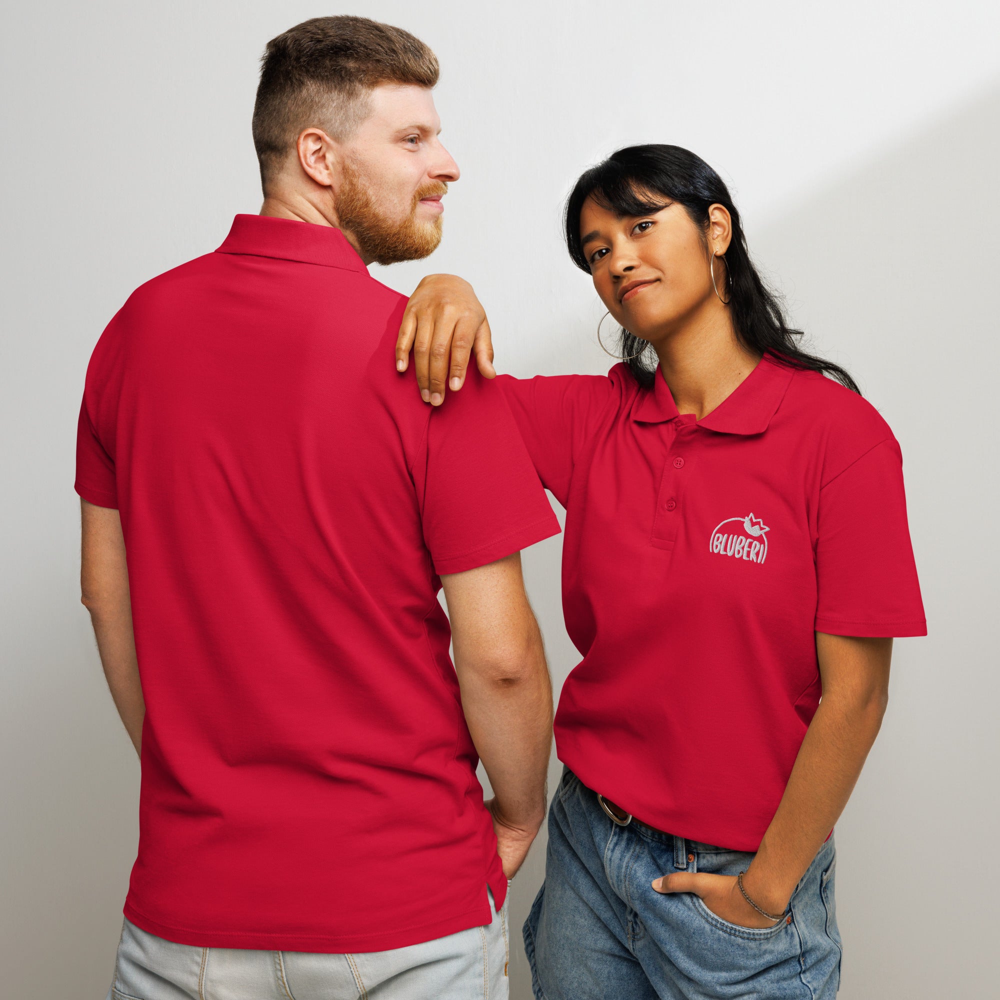Bluberi Logo Unisex Premium Pique Polo Shirt – Bluberi Merch Store